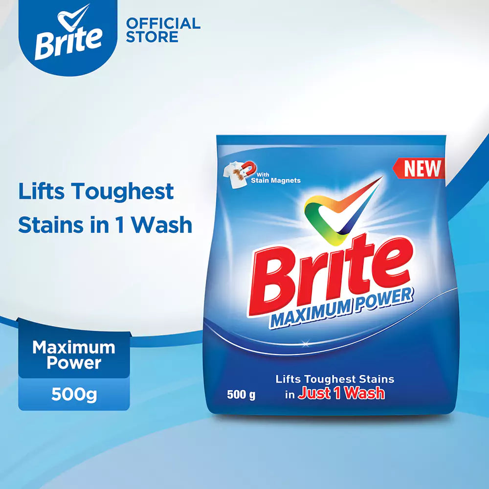 Brite Maximum Power 500g - Detergent Washing Powder – Reanapk
