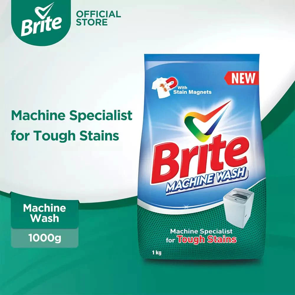 Brite Machine Wash 1kg - Detergent Washing Powder – Reanapk