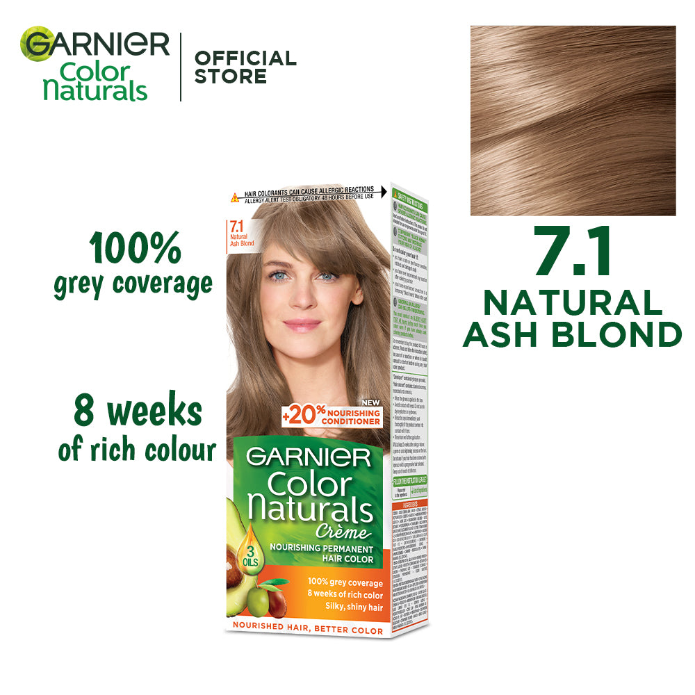 Buy Garnier Color Naturals - 7.1 Ash Blonde Hair Color Online – Reanapk