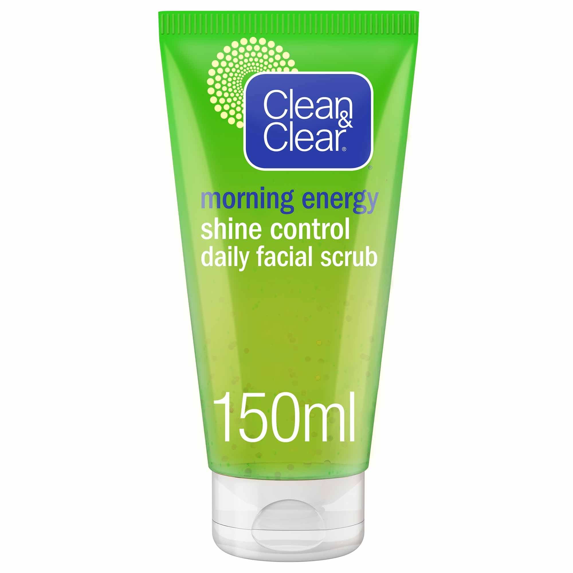 Buy Clean & Clear Morning Energy Shine Control Daily Facial Scrub 150 ...